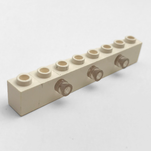 LEGO PART 2500c01 Light Brick 1 x 8 [3 Prisms] | Rebrickable - Build ...