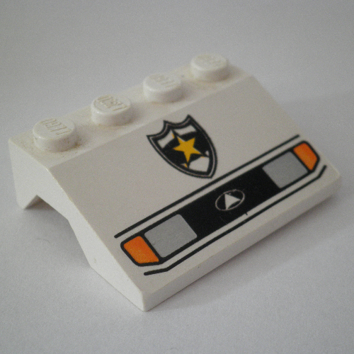 LEGO PART 2513pr0001 Wheel Arch, Mudguard, Slope 3 x 4 with Police ...