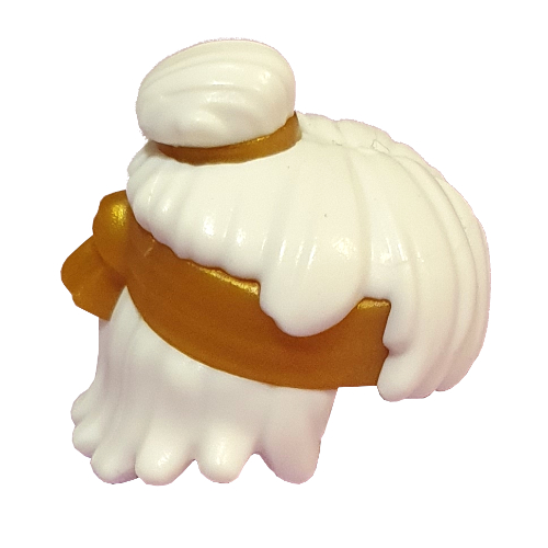 LEGO PART 25750pr0002 Hair Mid-Length Tousled, Top Knot Bun with Pearl ...