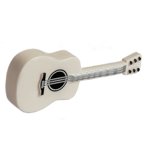 LEGO PART 25975pr0002 Musical Instrument Guitar Acoustic with Silver ...
