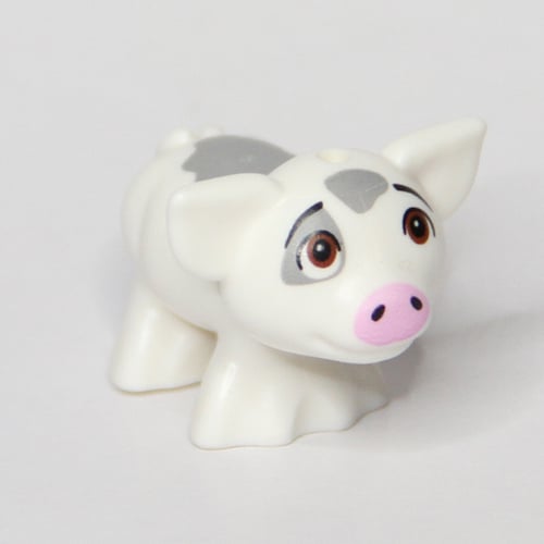LEGO PART 28318pr0004 Animal, Pig, Small with Bright Light Pink Snout ...