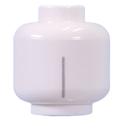 LEGO PART 28621pr4065 Minifig Head Mr. Knight, White Eyes, Light Bluish ...