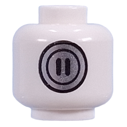 LEGO PART 28621pr4281 Minifig Head Droid, Dark Blue Eyebrows, Dark ...