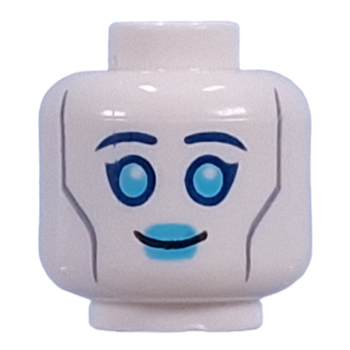 LEGO PART 28621pr4281 Minifig Head Droid, Dark Blue Eyebrows, Dark ...
