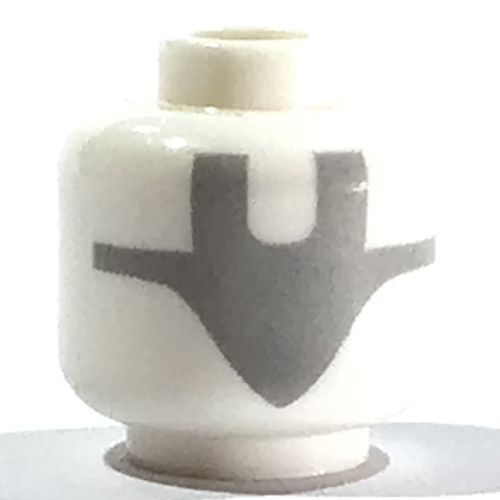 LEGO PART 28621pr4303 Minifig Head Darth Malak, Light Bluish grey ...