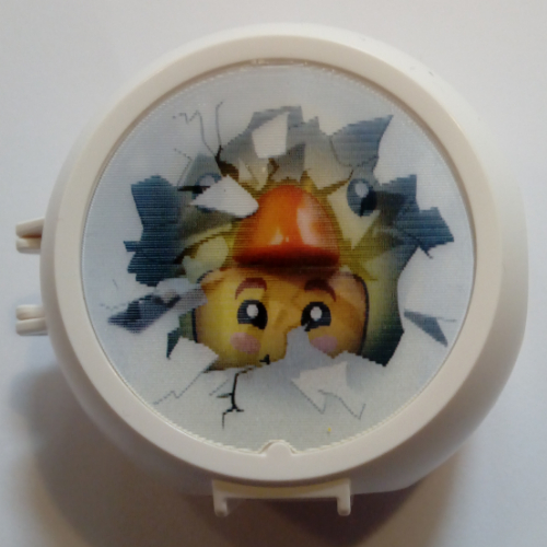 LEGO PART 29630pr0017 Pod, Round, Half Front with Hatching Egg with ...