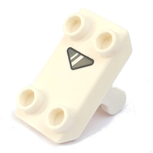 LEGO PART 30166pr0001 Plate Special / Shield Rectangular with 4 Studs ...