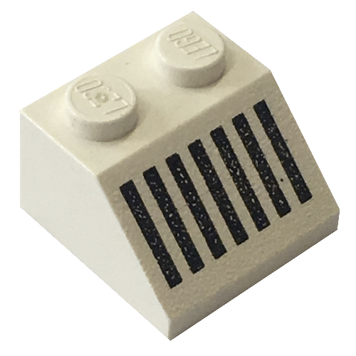 LEGO PART 3039pr0009 Slope 45° 2 x 2 with Black Grill Print ...