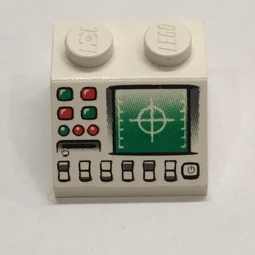 LEGO PART 3039pr0002 Slope 45° 2 x 2 with Radar and Disk Slot Print ...