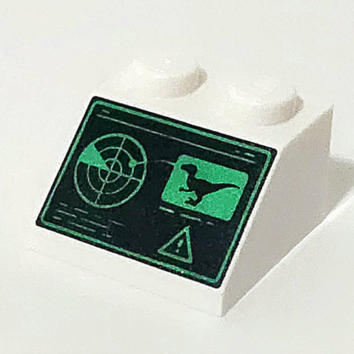 LEGO PART 3039pr0031 Slope 45° 2 x 2 with Computer Screen, Radar ...