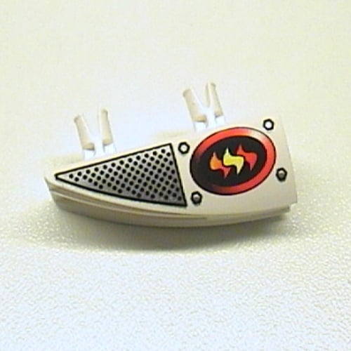 LEGO PART 30647pr0004 Fairing 1 x 4 Side Flaring Intake with Two Pins ...