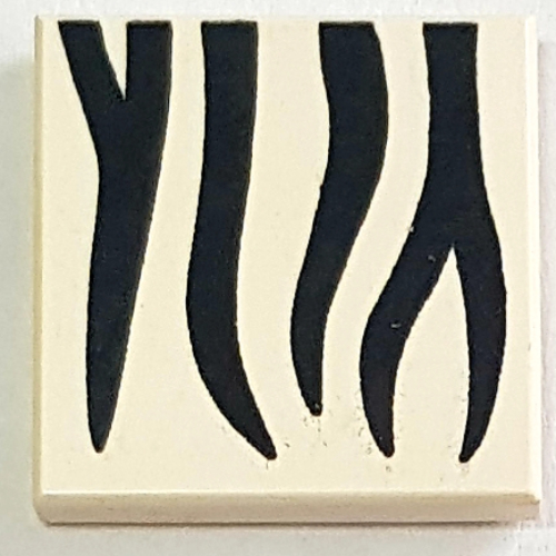 LEGO PART 3068bpr0033 Tile 2 x 2 with Safari Print Safari, Zebra ...