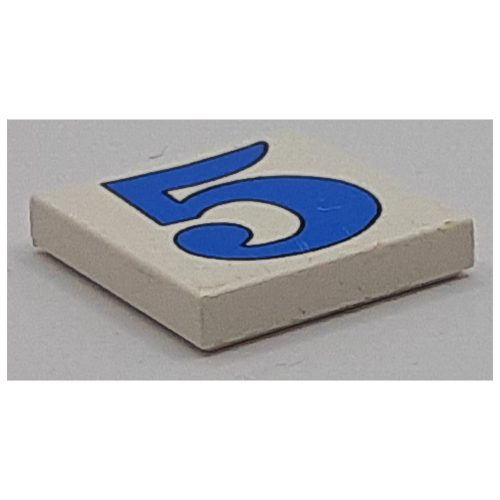 LEGO PART 3068bpr9394 Tile 2 x 2 with Number 5 Blue print | Rebrickable ...