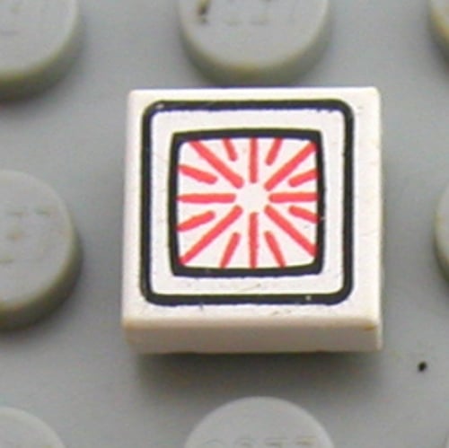 LEGO PART 3070bpr0039 Tile 1 x 1 with Computer Targeting Display Print ...