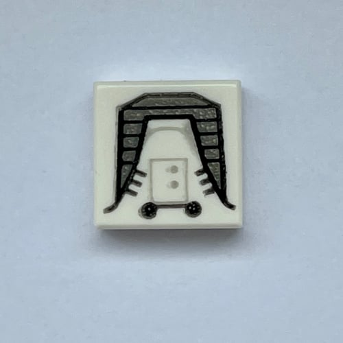 LEGO PART 3070bpr0165 Tile 1 x 1 with SW Galactic Empire Jetpack print ...
