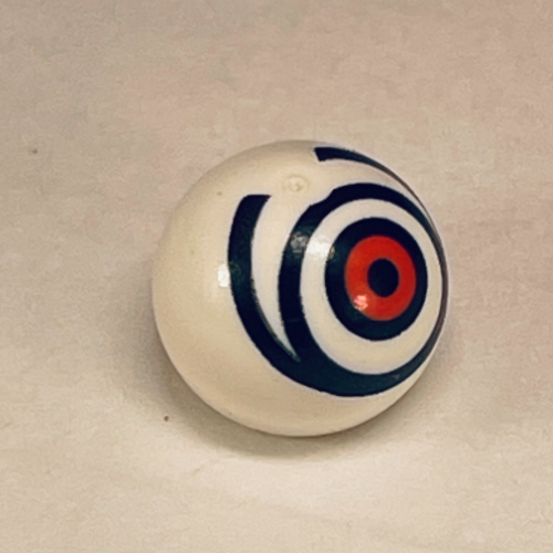 LEGO PART 32474pr1020 Technic Ball Joint with Black Spiral, Red Circle ...