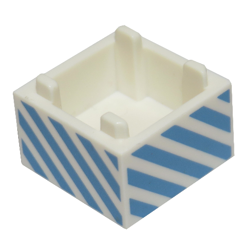 LEGO PART 35700pr0001 Container Box 2 x 2 x 1 with Medium Blue Diagonal ...
