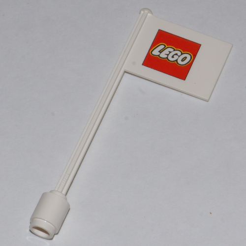 LEGO PART 3596pr0003 Flag on Flagpole, Straight with Red Small Lego ...