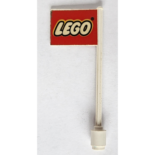 LEGO PART 3596pr0002 Flag on Flagpole, Straight with Red Lego Print ...