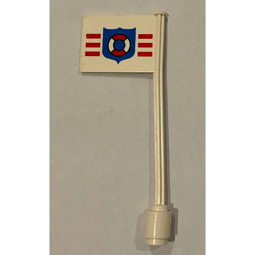 LEGO PART 3596pr0004 Flag on Flagpole, Straight with Coast Guard Print ...