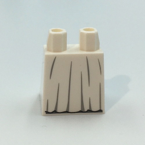 LEGO PART 36036pr0005 Hips and Legs Under Dress/Robe White Dress, Black ...