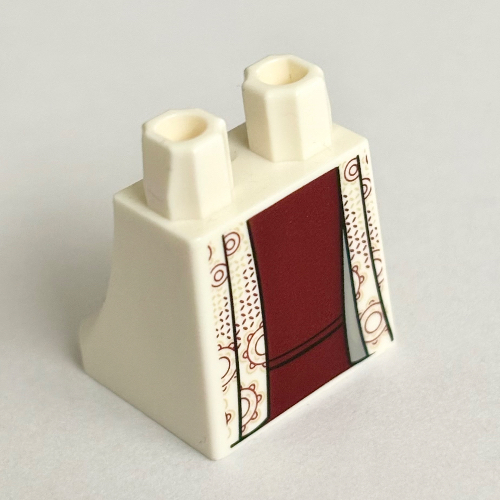 LEGO PART 36036pr0010 Hips and Legs Under Dress/Robe Dark Red Under ...