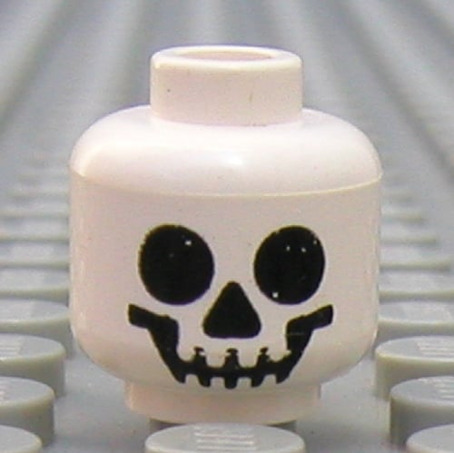 LEGO PART 3626bpr0895 Minifig Head Skeleton, Standard Skull Print ...