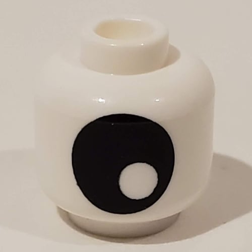 LEGO PART 3626cpr1001 Minifig Head Mixel Eye, Large Black Eye with ...