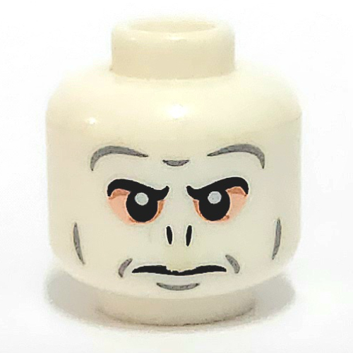 LEGO PART 3626cpr2655 Minifig Head Voldemort, Nougat Around Eyes, Dark ...