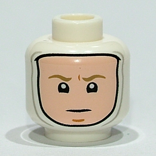 LEGO PART 3626cpr3356 Minifig Head Luke Skywalker, Balaclava, Dark Tan ...