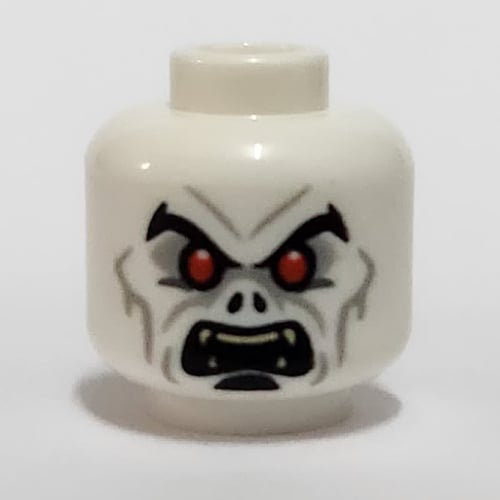 LEGO PART 3626cpr3931 Minifig Head Morbius, Pointy Eyebrows, Red Eyes ...