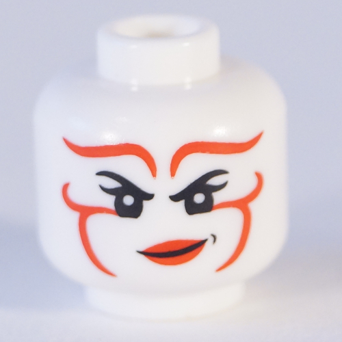 LEGO PART 3626cpr9920 Minifig Head Nya, Red Lipstick, Smile / Scowl ...