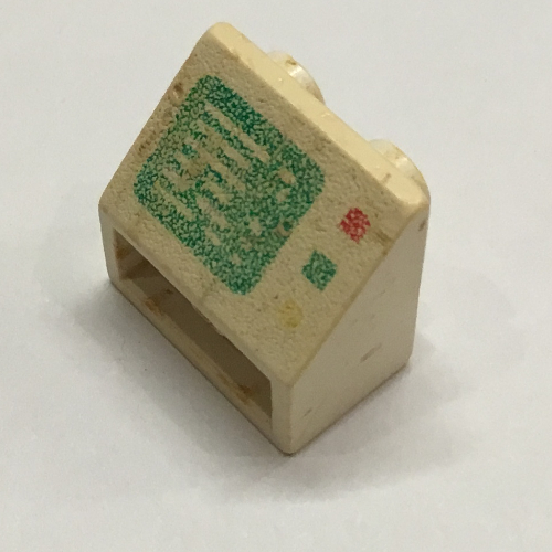 LEGO PART 3660pr0001 Slope Inverted 45° 2 x 2 with Computer Screen and ...