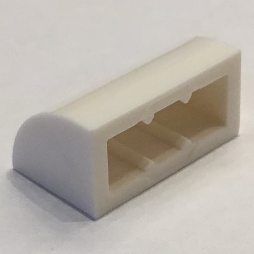 LEGO PART 37352 Brick Curved 1 x 2 x 1 No Studs | Rebrickable - Build ...