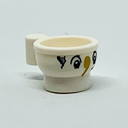 LEGO PART 38014pr1005 Equipment Cup / Teacup with Face and Crack Print ...