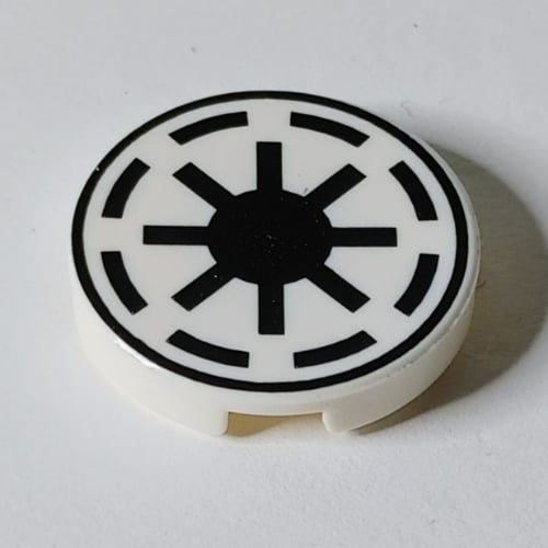 LEGO PART 4150pr0005 Tile Round 2 x 2 with Republic Eight-point Star ...
