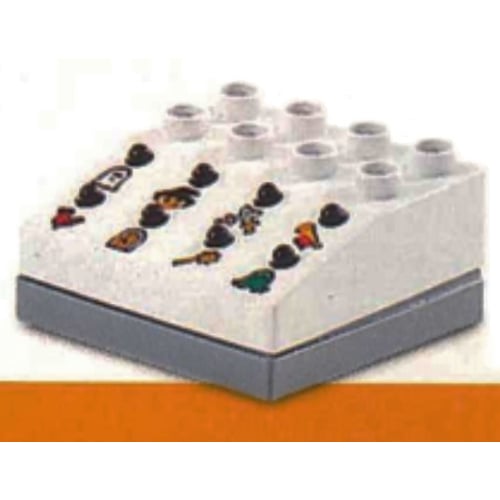 LEGO PART 42104c01pr0001 Duplo Sound Effects Brick with Dark Gray Base ...