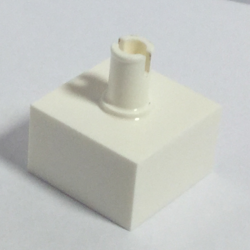 LEGO PART 4729 Brick Special 2 x 2 No Studs, Top Pin | Rebrickable ...