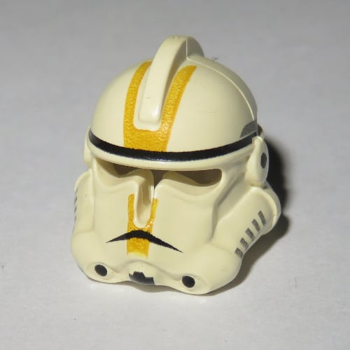 LEGO PART 50995pr0005 Helmet Clone Trooper Phase 2, Open Front, Yellow ...
