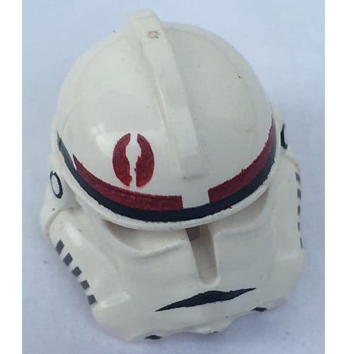 LEGO PART 50995pr0002 Helmet Clone Trooper Phase 2, Open Front, Dark ...