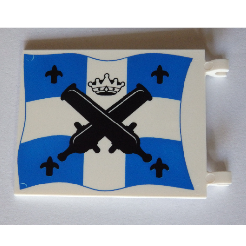 LEGO PART 53912pr0001 Flag 6 x 4 with Clip with Crossed Cannons over ...