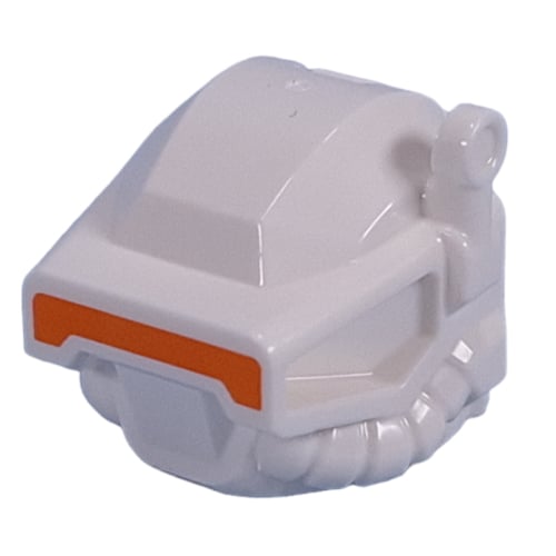 LEGO PART 5468pr0001 Helmet Ice Planet with Antenna, Orange Visor print ...