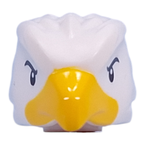 LEGO PART 5705pr0001 Minifig Head Special, Bird with Yellow Beak, Black ...