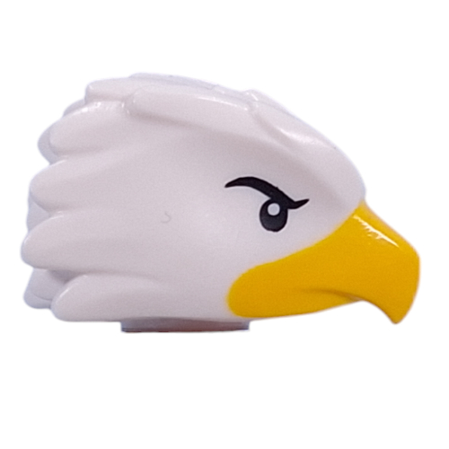 LEGO PART 5705pr0001 Minifig Head Special, Bird with Yellow Beak, Black ...