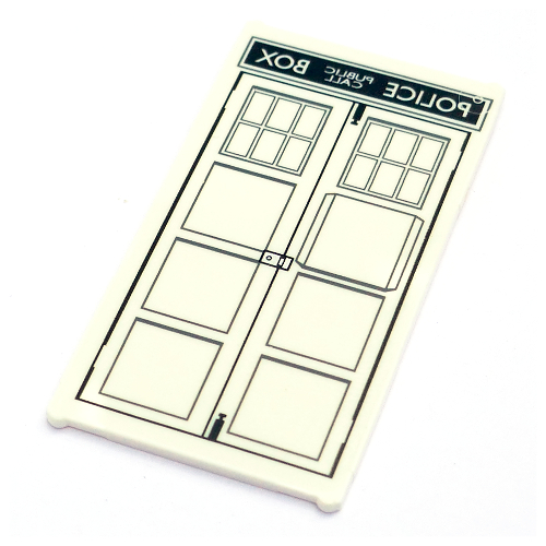 LEGO PART 57895pr0008 Glass for Window 1 x 4 x 6 with 'POLICE PUBLIC ...