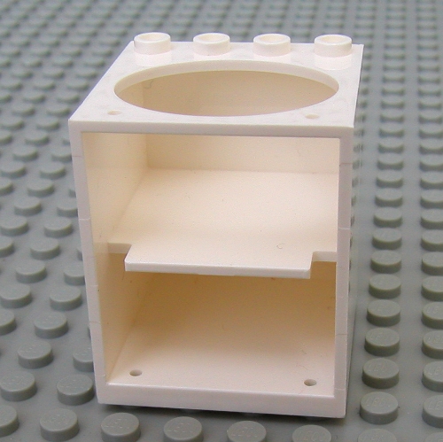 LEGO PART 6197 Belville, Cupboard 4 x 4 x 4 with Elliptical Hole for ...
