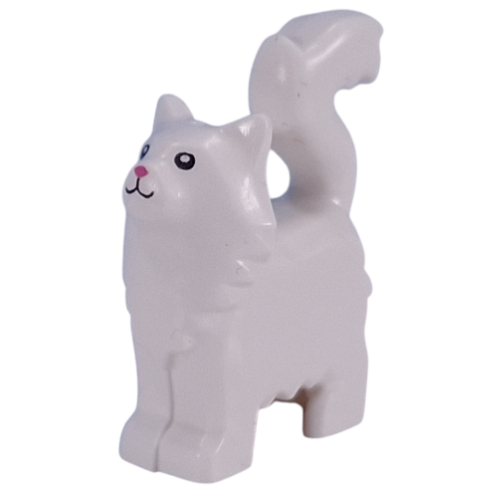 LEGO PART 6329pr0001 Animal, Cat with Furry Chest, Bright Pink Nose ...