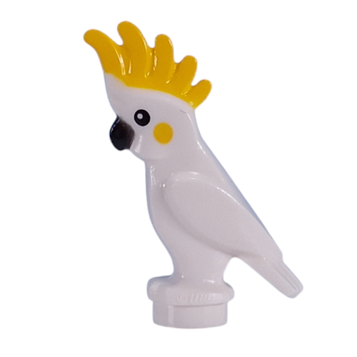 LEGO PART 6333pr0001 Animal, Bird, Cockatoo with Yellow Crest, Black ...