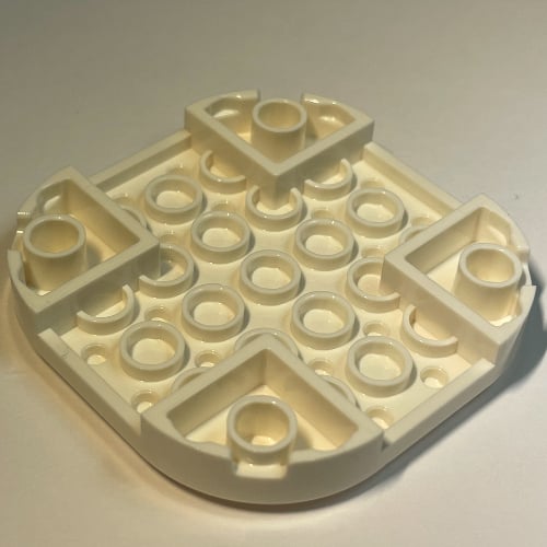 LEGO PART 66789 Plate Round Corners 6 x 6 x 2/3 Circle with Reduced ...