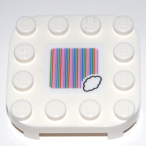 LEGO PART 66792pr0017 Plate Round Corners 4 x 4 x 2/3 Circle with ...